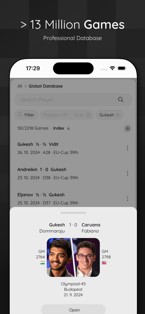 ChessBase immer und überall dabei – die kostenlose App jetzt auch im App Store (iOS) | ChessBase